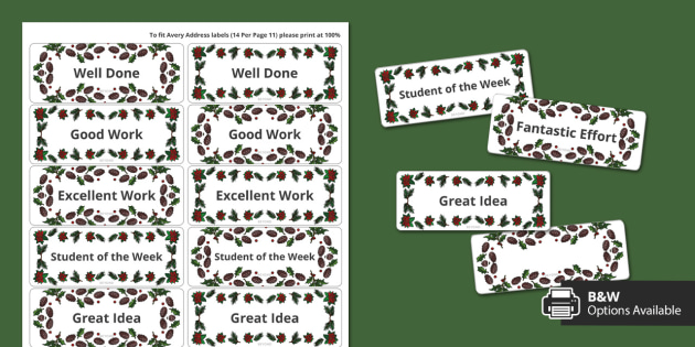 Christmas Reward Stickers • Twinkl.com.au