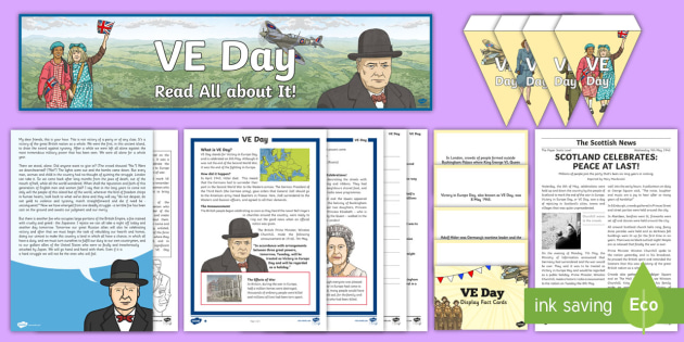 VE Day Second Level Resource Pack (teacher made)
