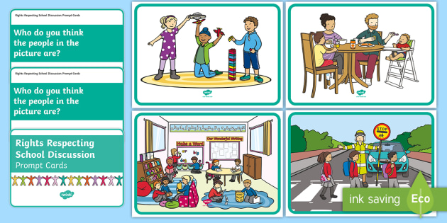 Rights Respecting School Pictures and Discussion Cards