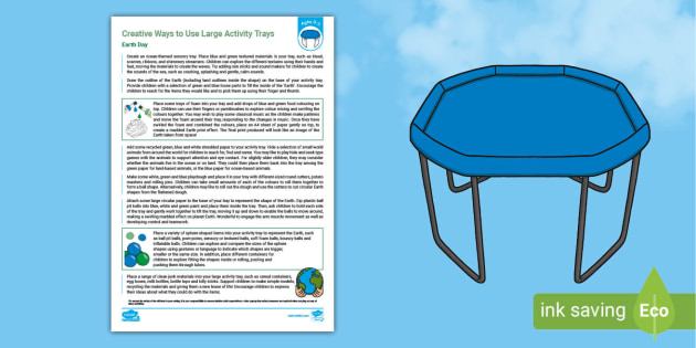 EYFS Ages 0-3 Large Activity Trays: Earth Day (teacher made)