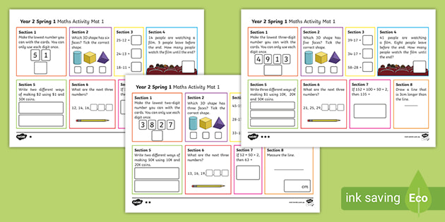Year 2 Spring 1 Australian Maths Activity Mats Year 2 Spring 1 Australian Maths Activity Mats