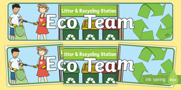 Eco Team Display Banner | Teaching Resources (teacher made)