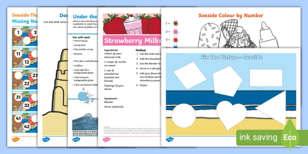 EYFS Seaside Resource Pack (Ages 3-5) (teacher made)