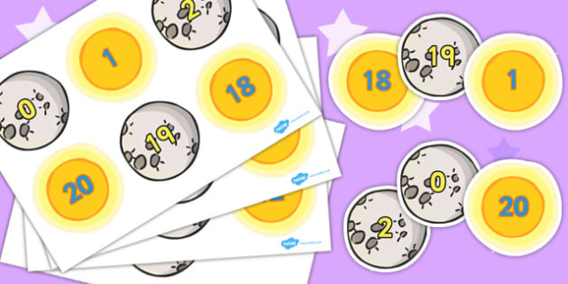 Light and Dark KS1 Sun and Moon Number Bonds To 20