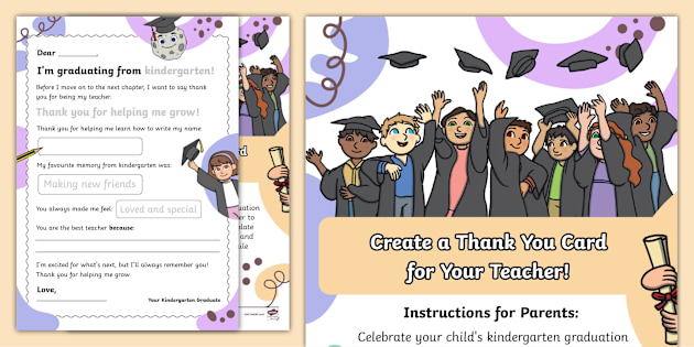 Preschool Graduation Letter Kindergarten Graduation Certificates