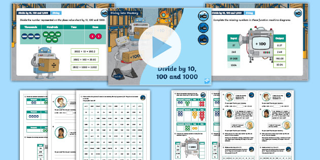 👉 Year 6 Diving into Mastery: Divide by 10, 100 and 1000 Teaching Pack