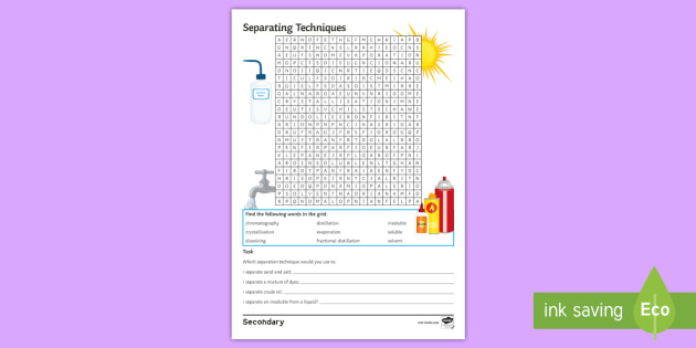 Separating Techniques Word Search