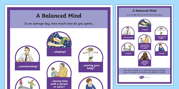 Emotional Stability: A Balanced Mind Display Poster