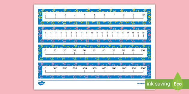 Number Strips Desk Mat