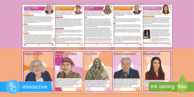 FREE Remarkable Indigenous People of Canada Celebration Pack