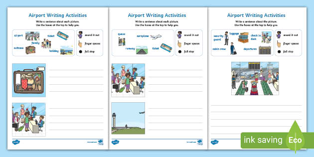 Airport Early Writing Activities (teacher made)