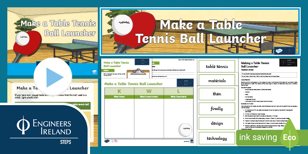 FREE! - Make a Table Tennis Ball Launcher Pack