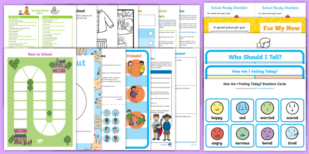 Preparing to Start School Activity Pack (Teacher-Made)