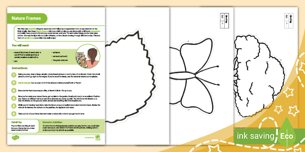 Nature Frames (teacher made)