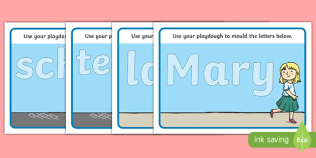 Mary Had a Little Lamb Playdough Mats (teacher made)