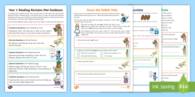Year 1 Reading Revision Activity Mat Pack 4 (teacher made)