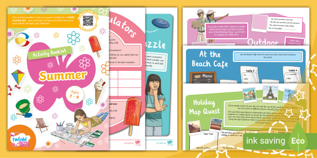 Summer Activity Booklet (Ages 7 - 9) (teacher made)