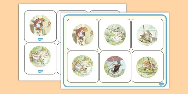 The Tale of Mr Jeremy Fisher Matching Mat (teacher made)