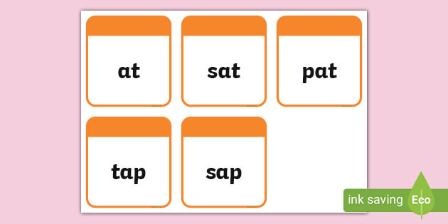 Words Using Set 1 GPC Word Cards (teacher made)