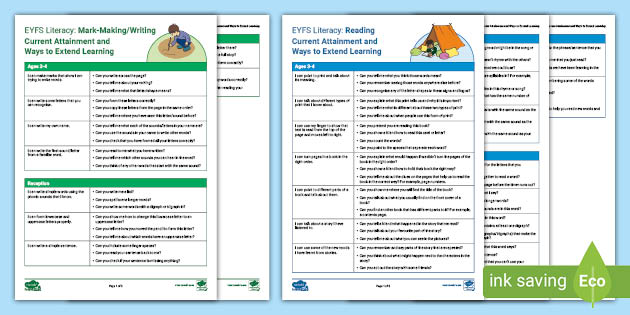 EYFS Literacy Attainment and Ways to Extend Learning Guide