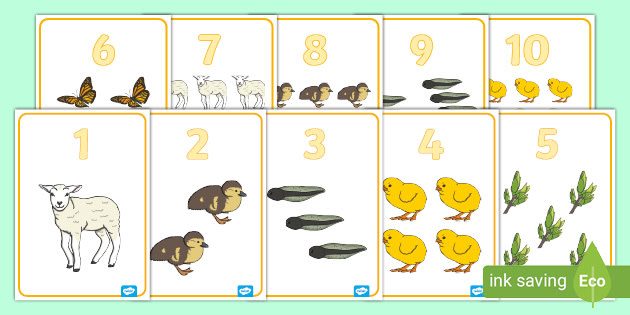 FREE! - Spring Number Posters (teacher made)