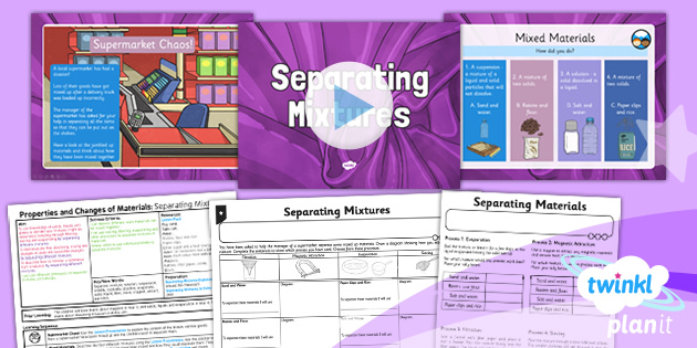 Science: Properties and Changes of Materials: Separating Mixtures Year 5