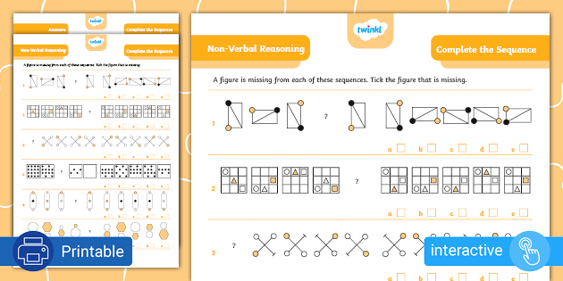 PEAC Testing Samples For Year 4 - Verbal Reasoning Test