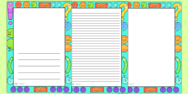 Punctuation Characters Page Borders