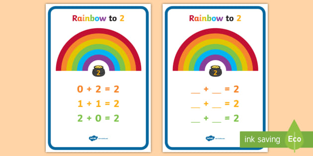 Rainbow to Two Display Poster