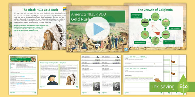 America 1835-1900 Lesson 4: Gold Rush (teacher made)