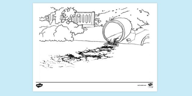 FREE! - Pollution Colouring Page | Colouring Sheets