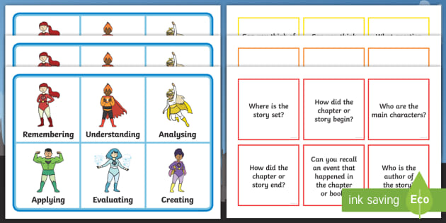 * NEW * Bloom Superhero Guided Reading Bingo
