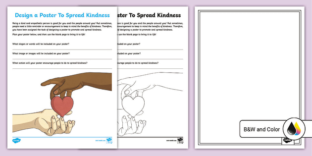Design a Poster To Spread Kindness (teacher made)