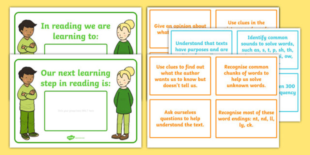 New Zealand Reading 2nd Year of School WALT, Learning To and Next Steps