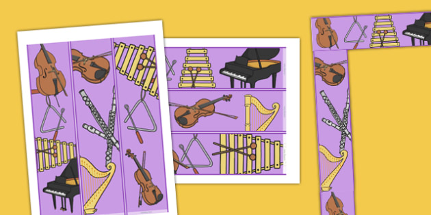 Late Romantic Period and Early 20th Century Music Display Borders