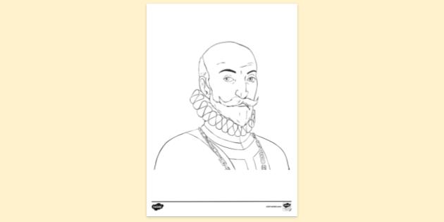 FREE! - Duke of Medina Sidonia Colouring | Colouring Sheets
