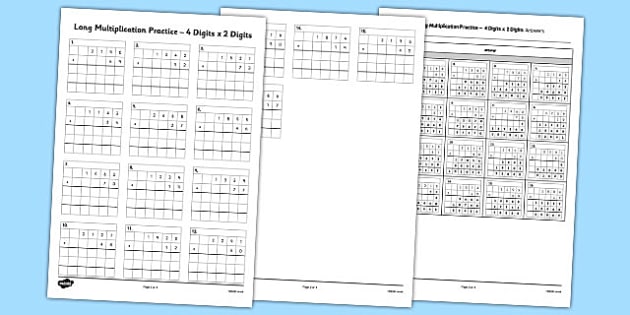 How To Do Long Multiplication Teaching Wiki Twinkl