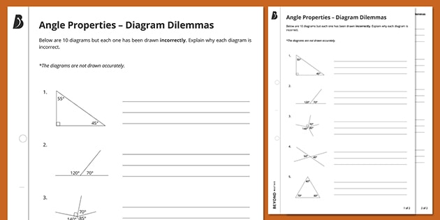 👉 Angle Properties - Diagram Dilemmas | KS3 Maths | Beyond 👉 Angle Properties - Diagram Dilemmas | KS3 Maths | Beyond