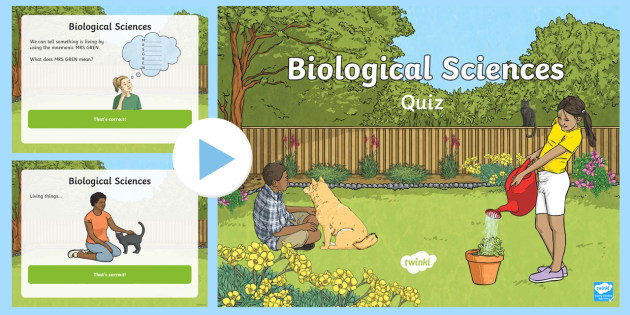 Year 3 Biological Sciences Quiz PowerPoint (teacher made)