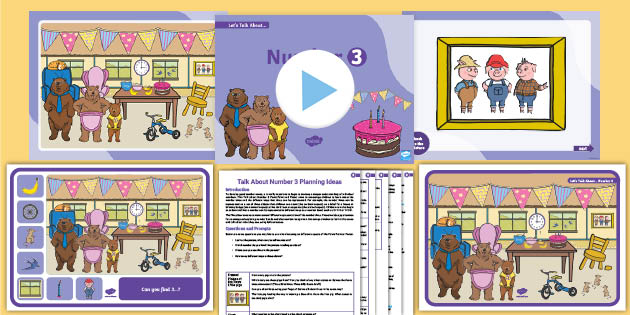 Talk About Number 3 Maths Resource Pack and Planning Ideas