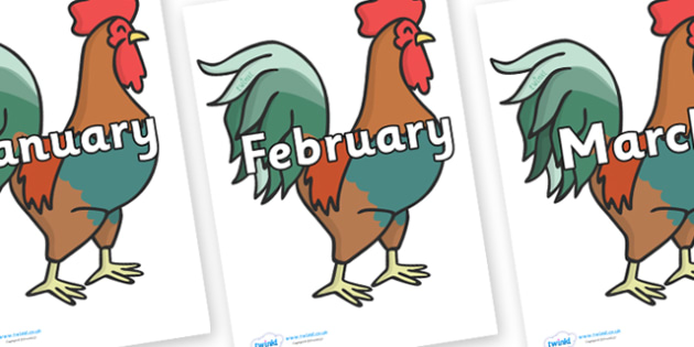 Months Of The Year Calendar • Twinkl.ca