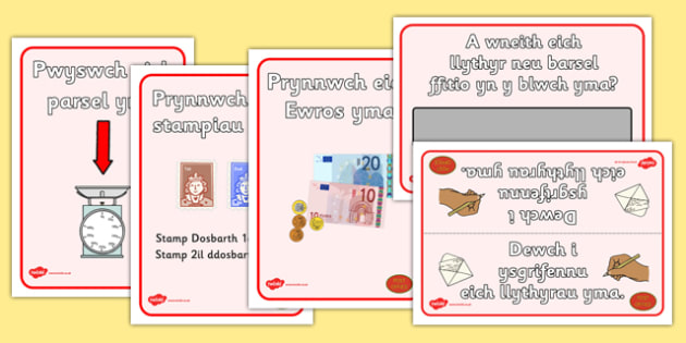 Post Office Posters Welsh (Teacher-Made)