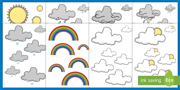 Weather-Themed Size Ordering (teacher made)
