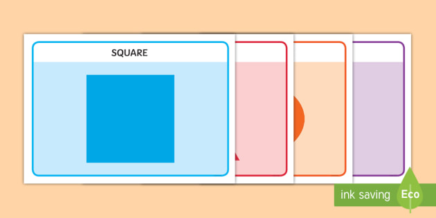 Shape Playdough Mats - Math center, Circle, Square, Rectangle