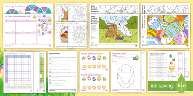 Maths Easter: Differentiated Activity Pack (teacher made)
