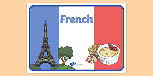 French Display Poster (teacher made)