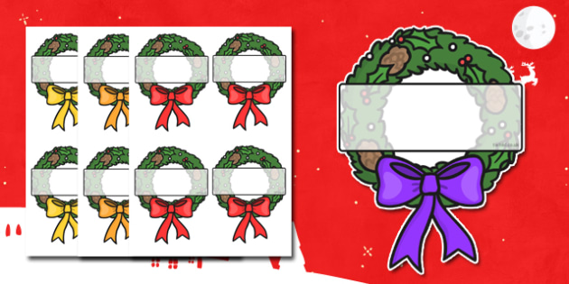 Christmas Self-Registration Wreath Editable