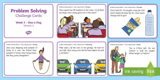 Week 5 - Version 2 - Problem Solving - One a day Challenge Cards