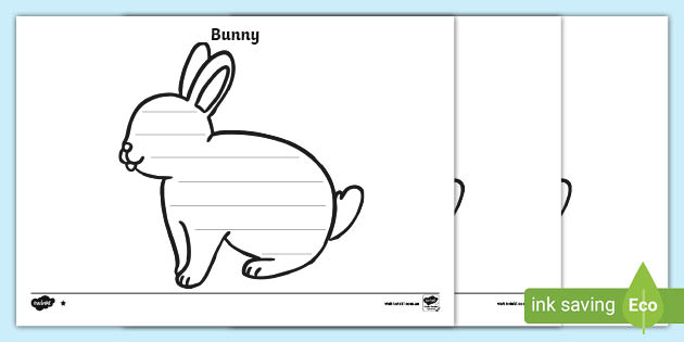 Easter Bunny Picture Templates | Creative Writing F-2
