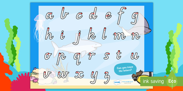 Australia Under the Sea Themed Letter Writing Worksheet / Worksheet